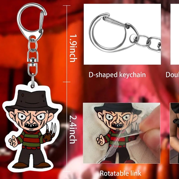 Hot Topic | Accessories | Freddy Krueger Keychain | Poshmark